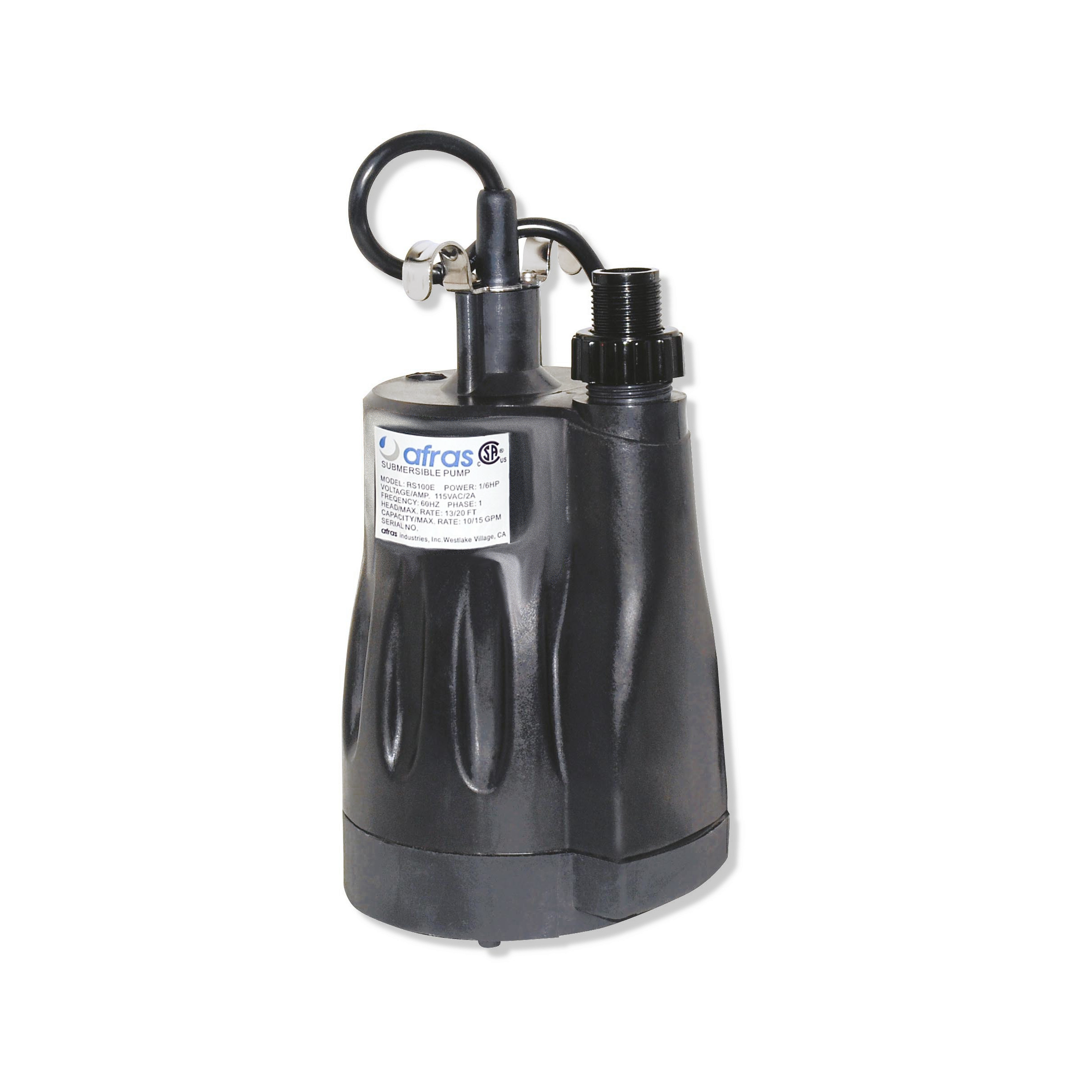 Afras 10101 RS100 1/6HP Submersible High Efficiency Pump – AquaTech ...