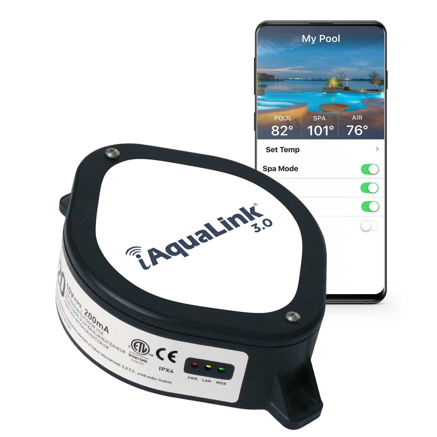 Jandy iAqualink 3.0, Web Connect Device Antenna | IQ30-A – AquaTech ...