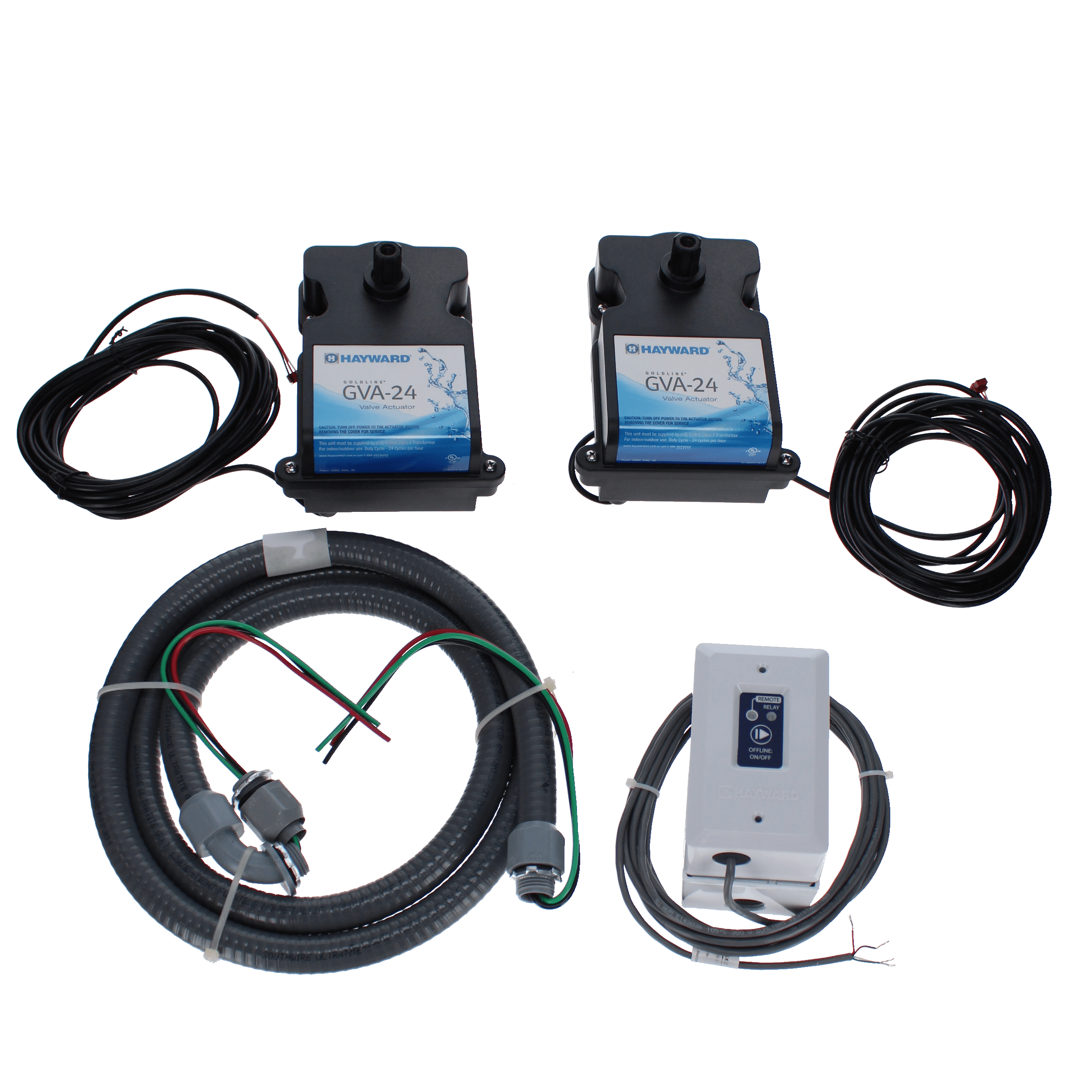 Hayward | HL485SPAKIT | Two Valve Actuators, 1 Smart Relay, J-Box & 6 ...