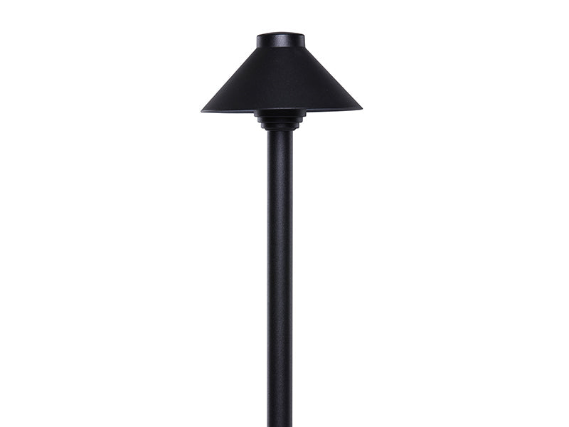 Sollos | 910035S | Straight Path Light-5.5" Hat-18" Stem-Textured Blac ...