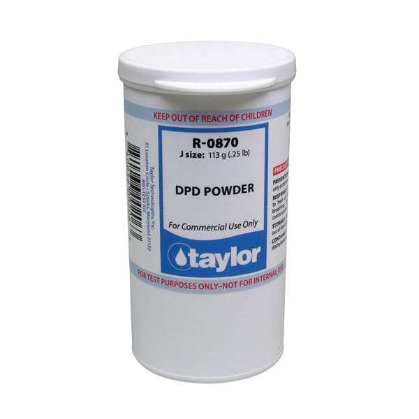 Taylor Water R-0870-J DPD Powder Reagent, .25 lb – AquaTech Pools & Spa